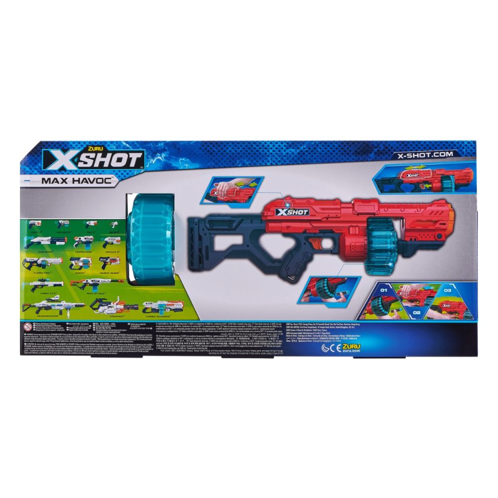 Бластер X-Shot Excel Max Havoc, 48 снаряда | Toyzz Shop