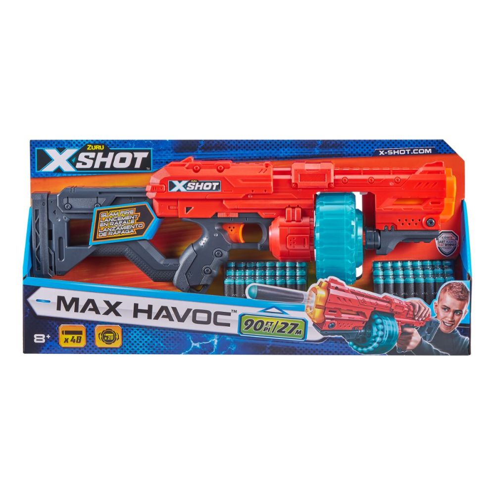 Бластер X-Shot Excel Max Havoc, 48 снаряда | Toyzz Shop