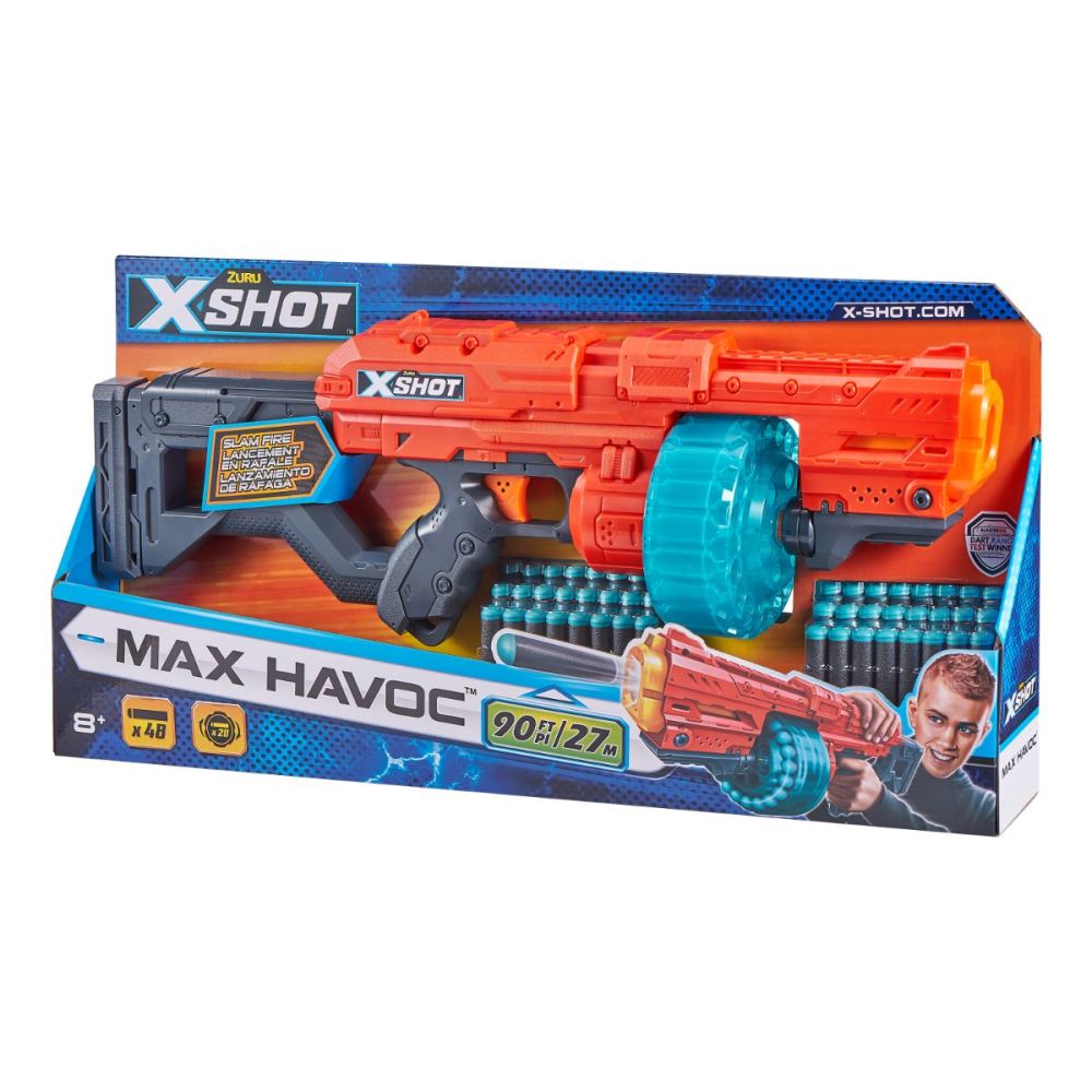 Бластер X-Shot Excel Max Havoc, 48 снаряда | Toyzz Shop