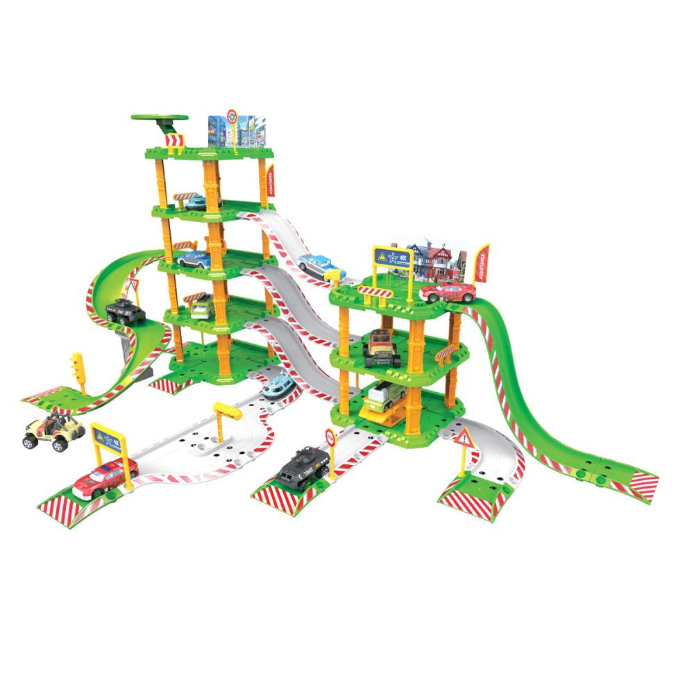 Комплект за игра, Cool Machines, паркинг на етажи, 100 части | Toyzz Shop