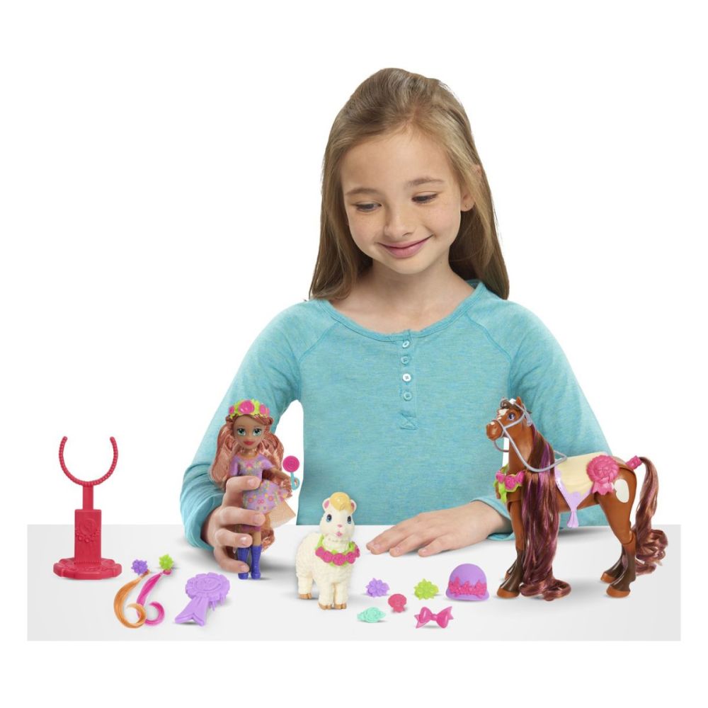 Комплект кукла с лама и конче, Winners Circle, Show UpN Style | Toyzz Shop