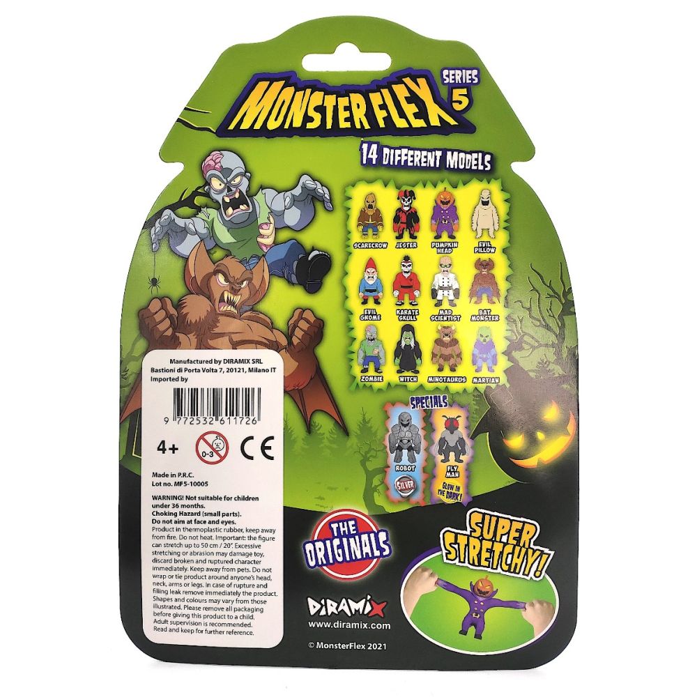 Фигурка Monster Flex, Чудовището което се разтяга, S5, Robot Silver ...