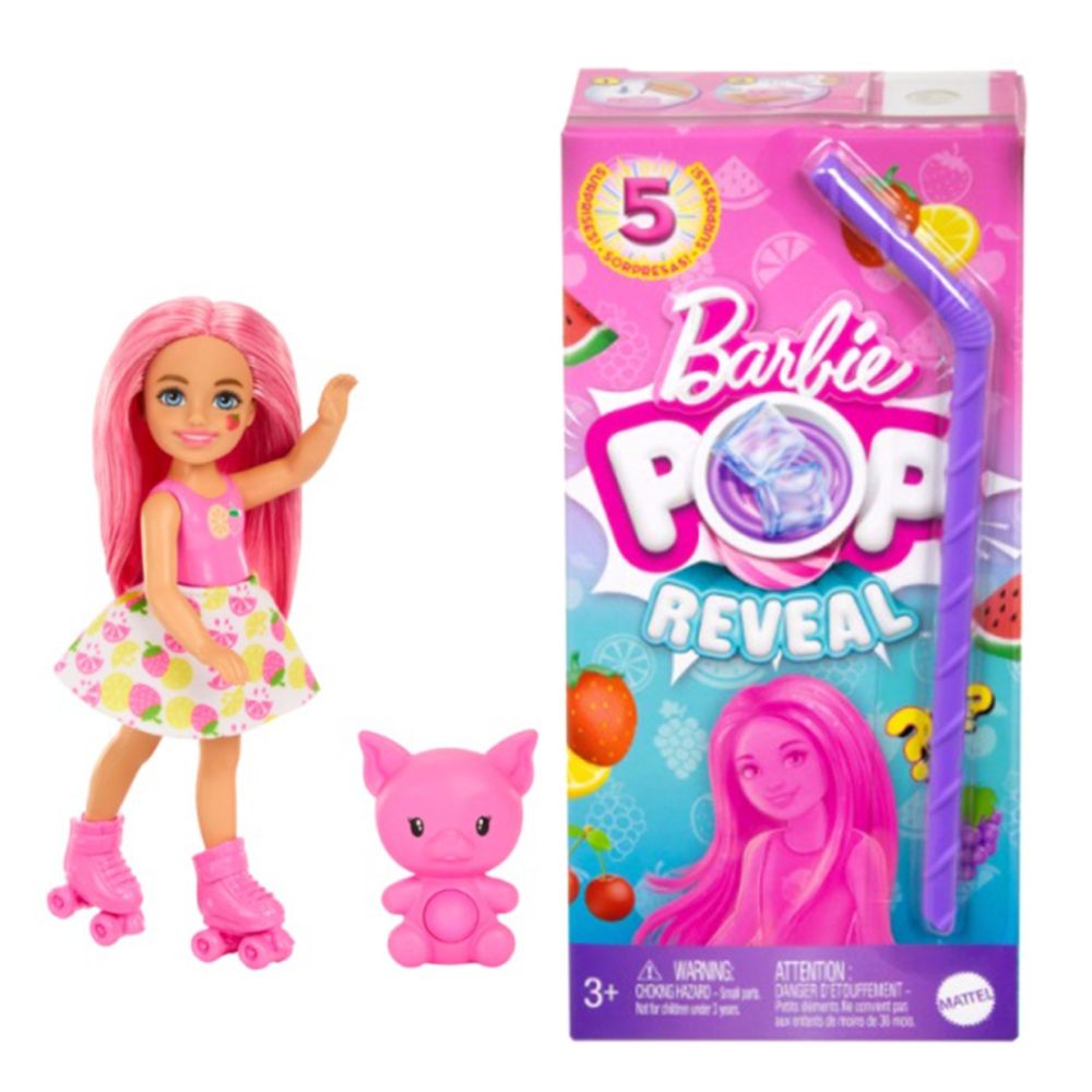 Кукла изненада Barbie Chelsea, Pop Reveal Fruit, 5 изненади, HRK58 ...