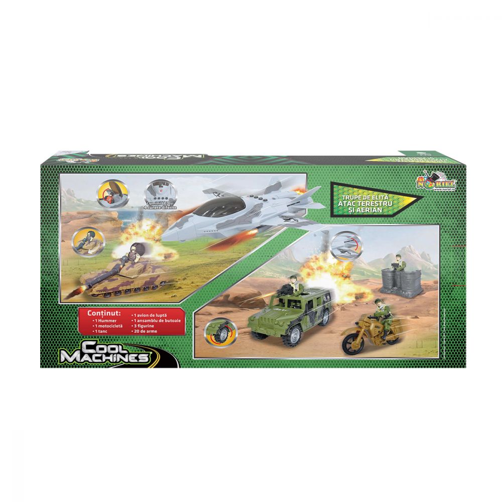 Военен комплект с автомобили Cool Machines, Наземна и въздушна атака ...