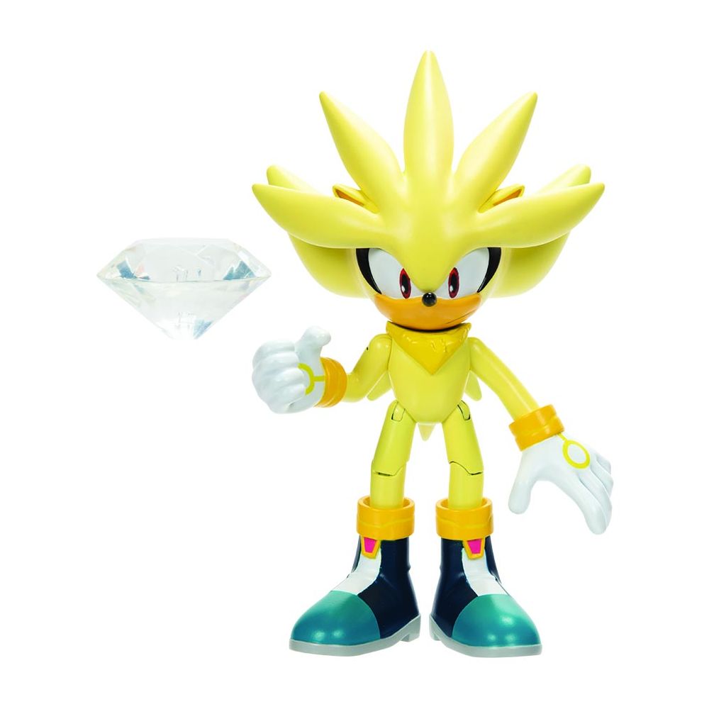 Подвижна фигурка,Jakks Pacific, The Hedgehog, Super Silver, 10 см ...