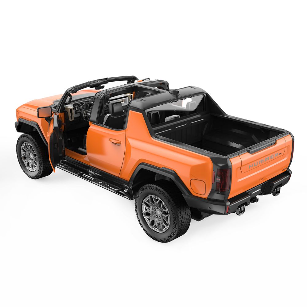Количка с дистанционно, Rastar, Hummer EV, 1:16, Оранжева | Toyzz Shop