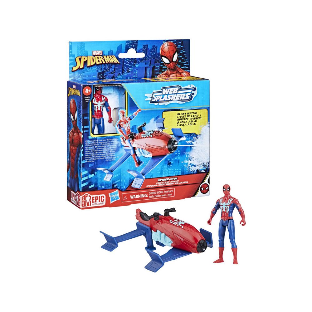 Фигурка с превозно средство, Marvel Spider-Man, Web Splashers, Spider ...