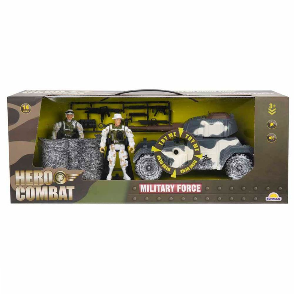 Комплект зимно превозно средство с фигурки, Hero Combat, Танк | Toyzz Shop