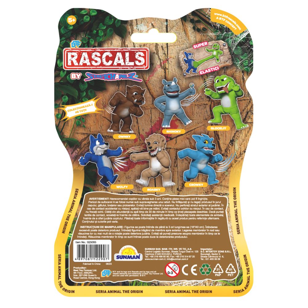 Фигурка, Rascals, Разтягащо се животинче, Rhinoky | Toyzz Shop