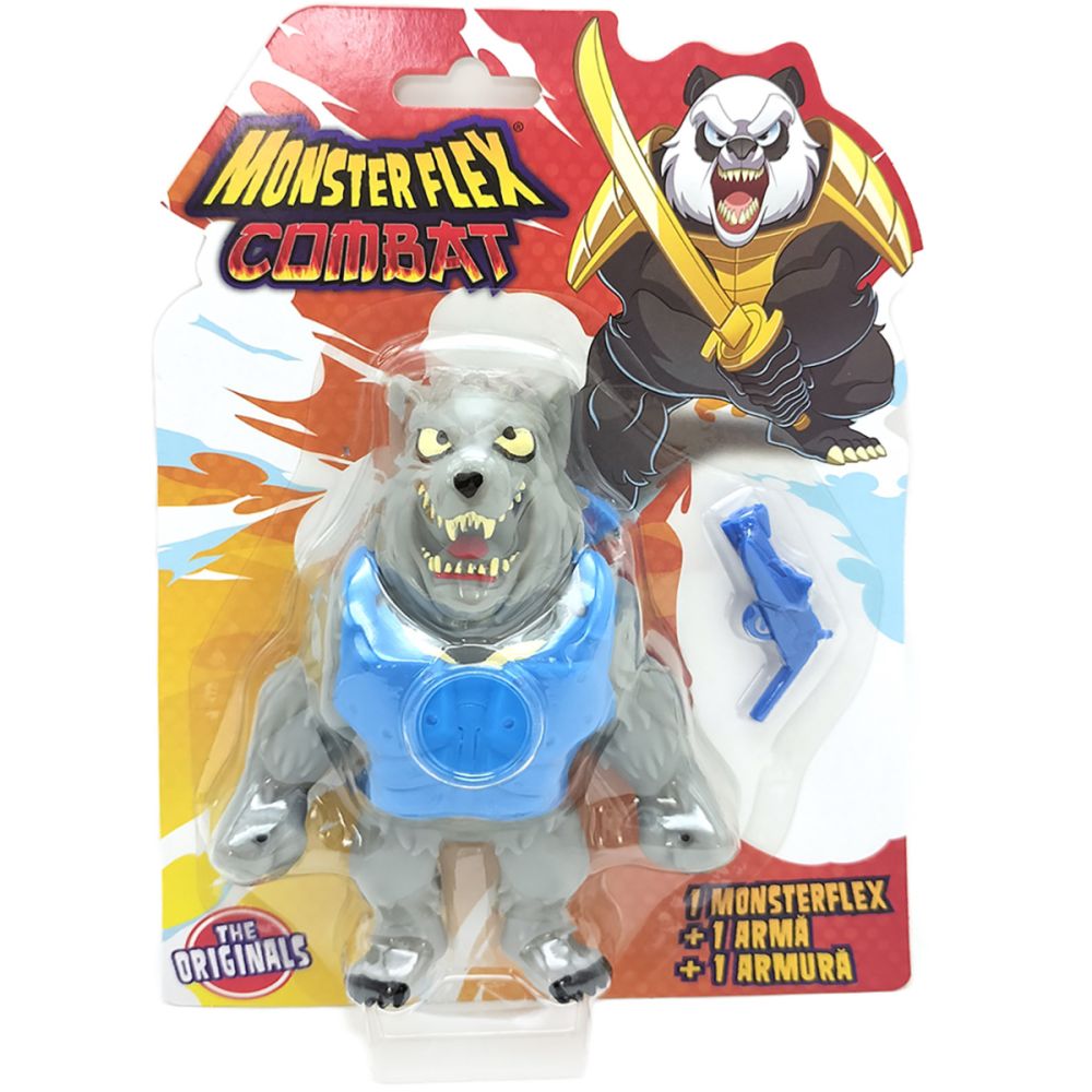 Фигурка Monster Flex Combat, Разтягащо се чудовище, Soldier Werewolf ...