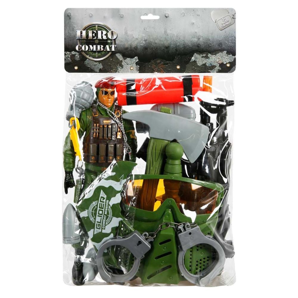 Комплект за игра, войник с аксесоари, Hero Combat, 31.5 см | Toyzz Shop